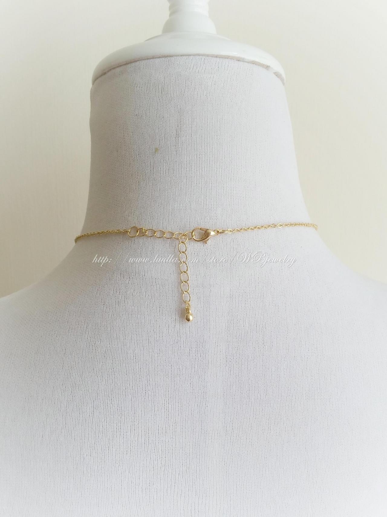 Gold-planet Saturn Asteroid Necklace on Luulla