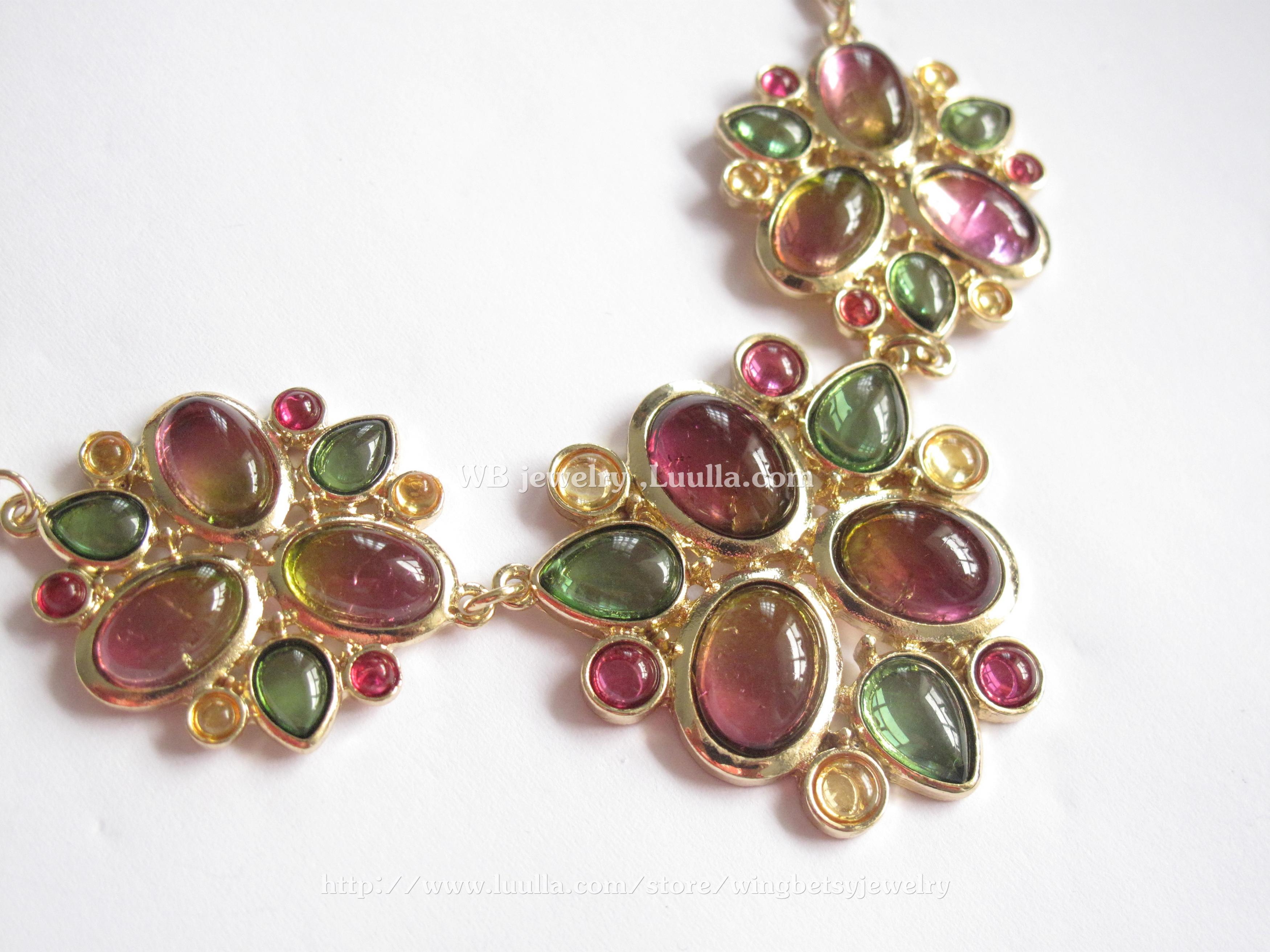 Color Flower Pendant Necklace Short Paragraph on Luulla