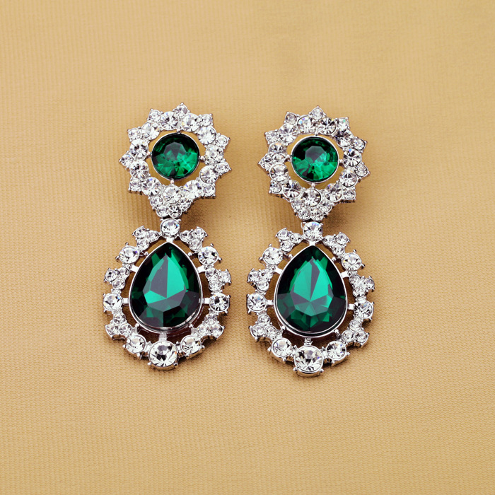 Alloy Stone Woman Earrings on Luulla